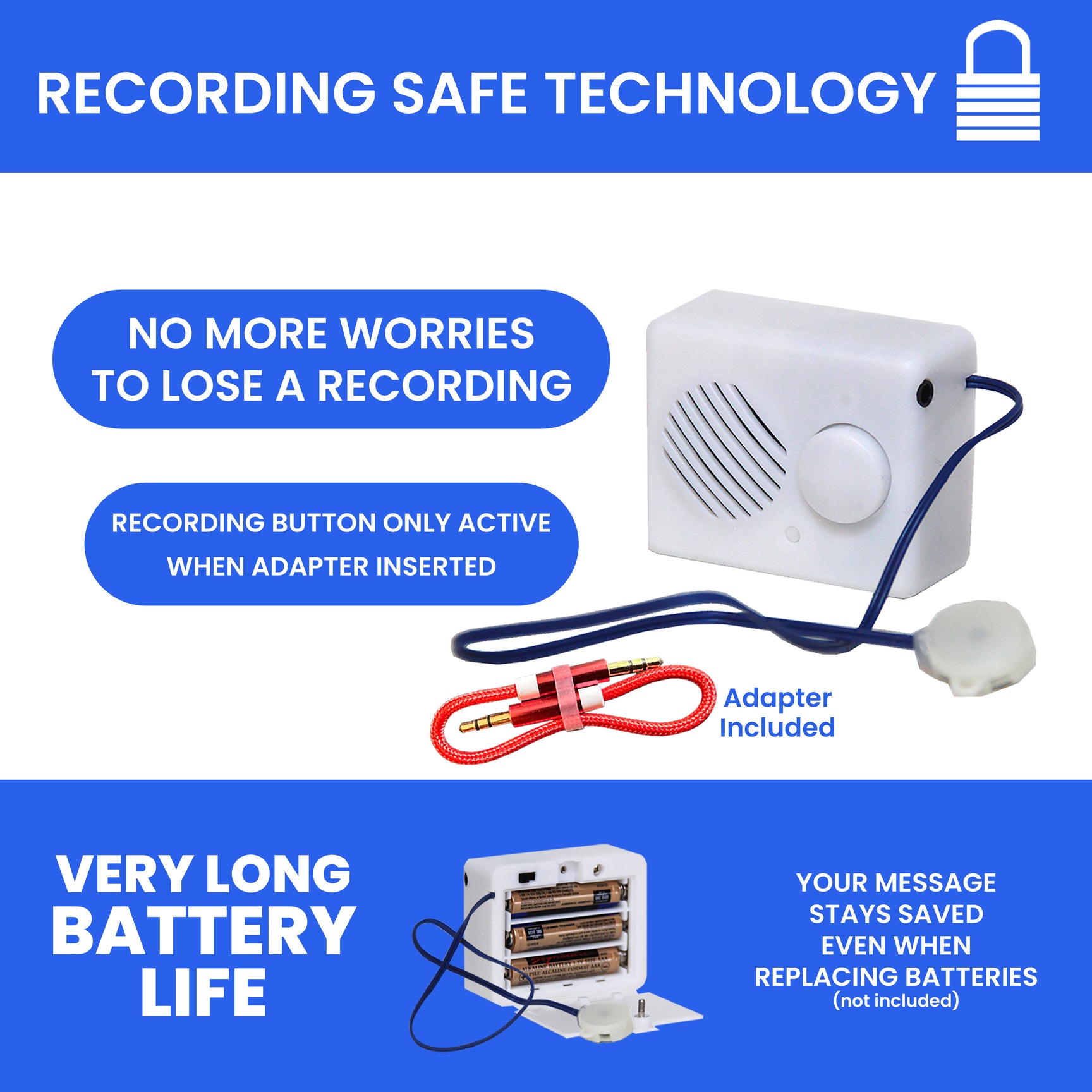 Play Button Sound Box for Stuffed Animals, Craft Projects, Model Trains ...